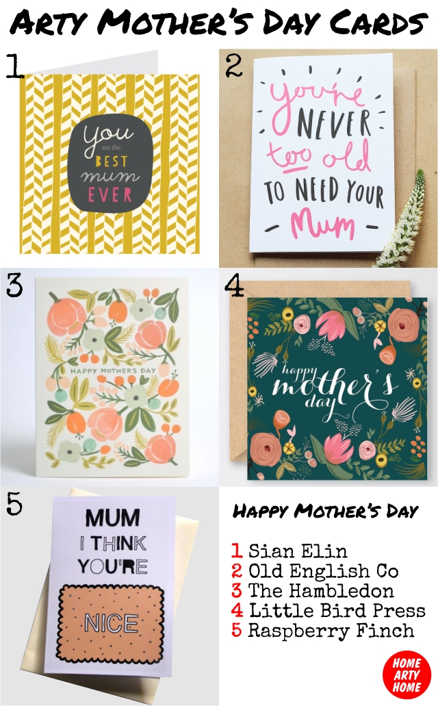 Arty Mothers Day Cards homeartyhome -Home Arty Home